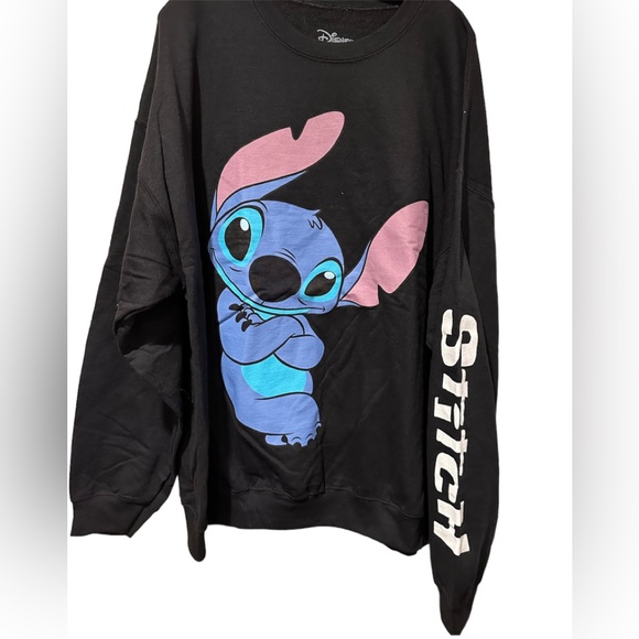 Disney | Sweaters | New Disney Lilo Stitch Graphic Crewneck Sweater ...